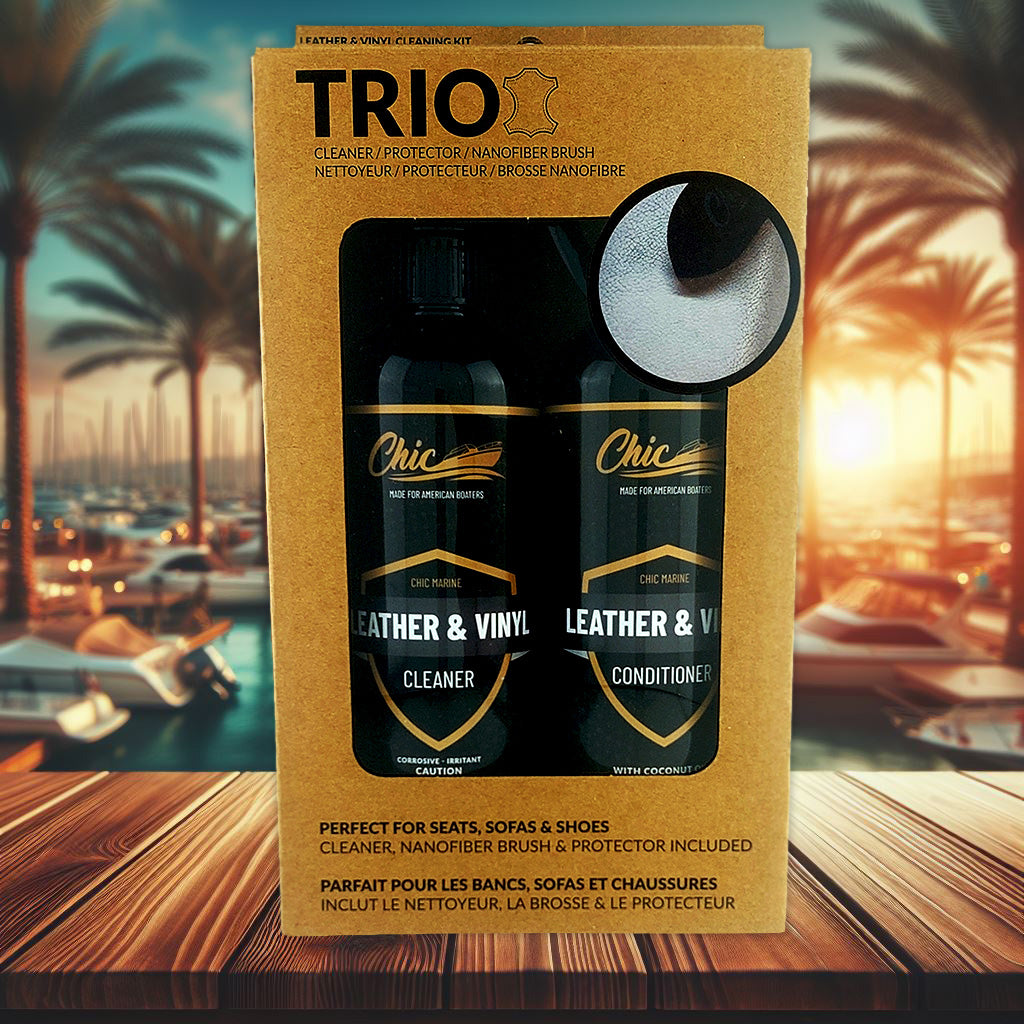 Best Boat Seat Cleaner Conditioner Kit by Chic Marine